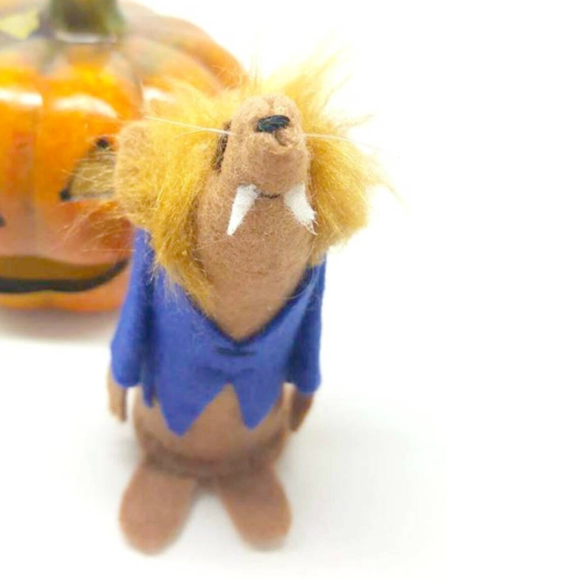 Werewolf Mouse halloween Ornament A Handmade Felt Mouse a - Etsy