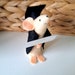 Graduation Gift, Handmade Felt Mouse, Personalised Keepsake for Him or ...