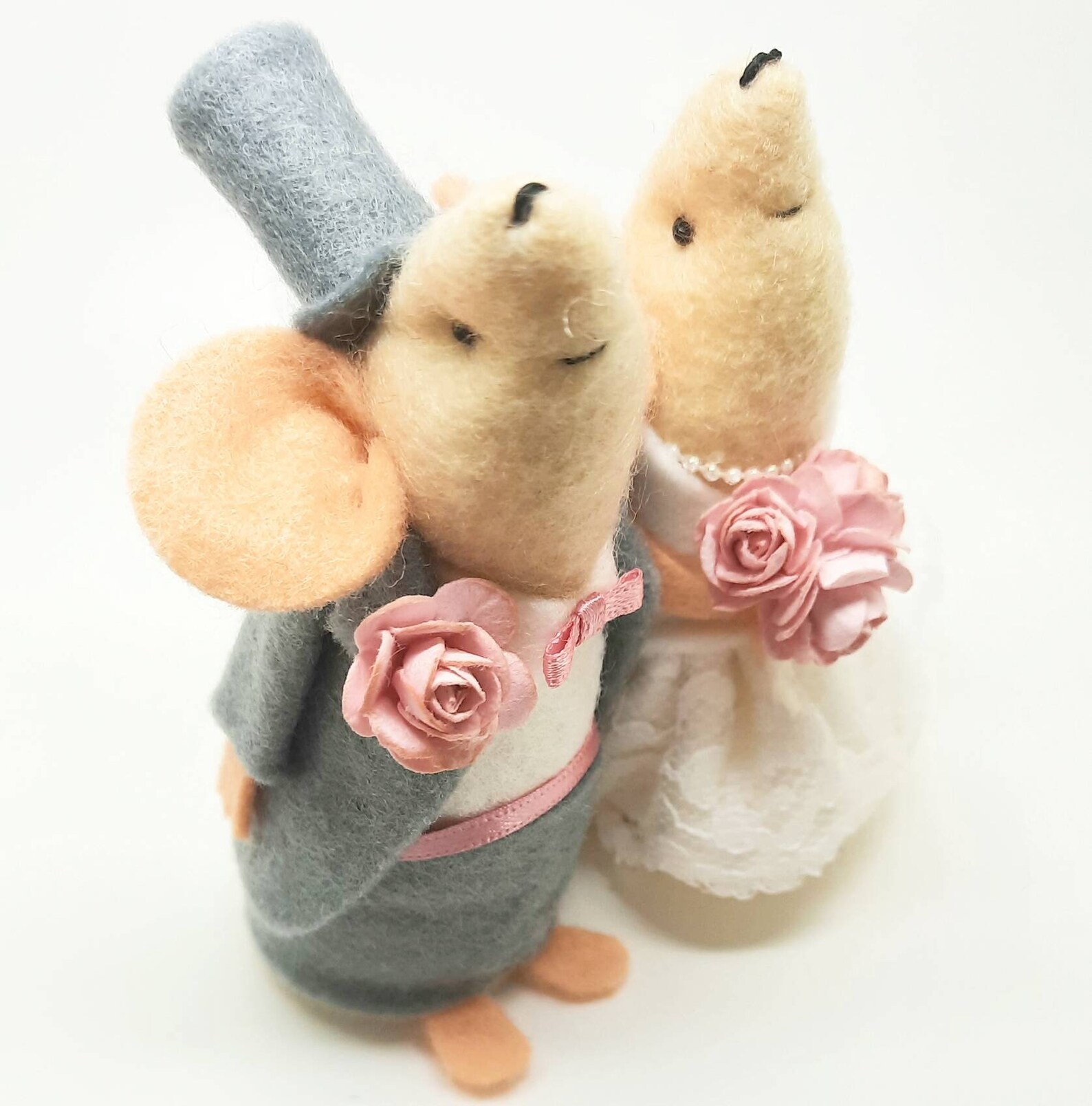 Wedding Cake Topper Wedding Mice Bride and Groom Mouse - Etsy