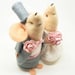 Wedding Cake Topper Wedding Mice Bride and Groom Mouse - Etsy