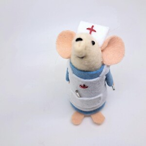 Nurse Mouse - Nurse Gift - Medical Ornament- Felt Mouse- Get Well Soon ...