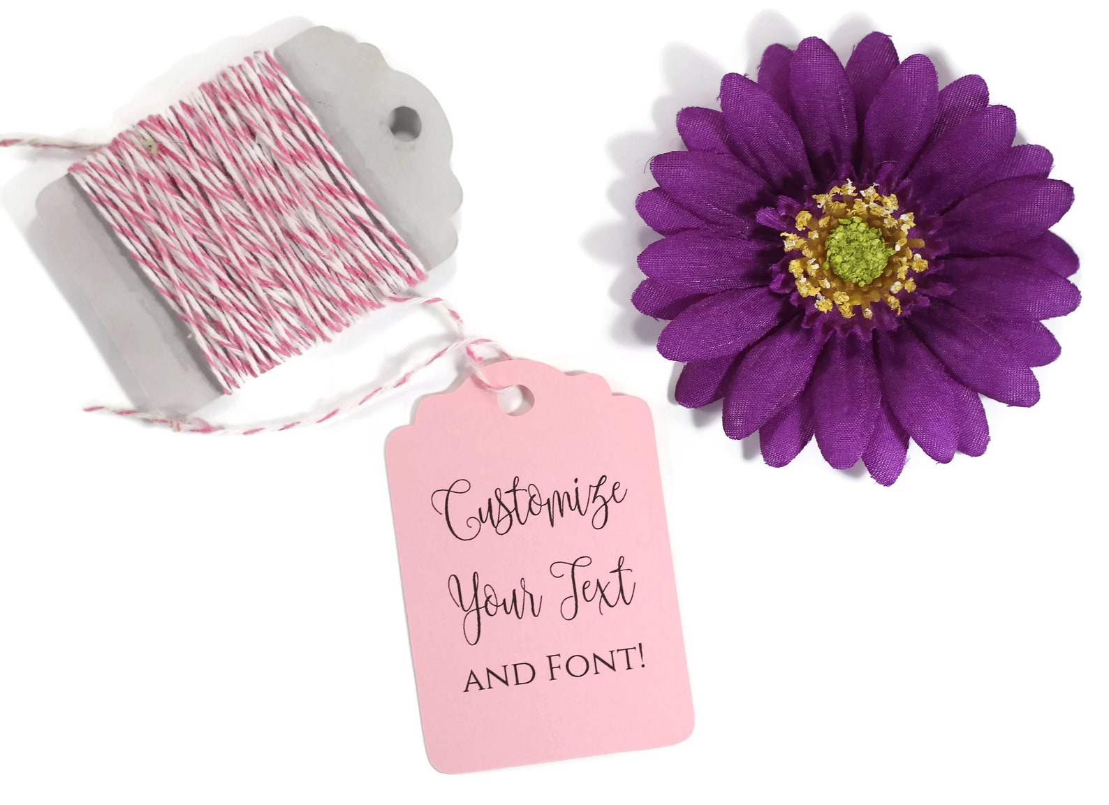 Custom Light Pink Gift Tags Personalized Pink Wedding Favor - Etsy