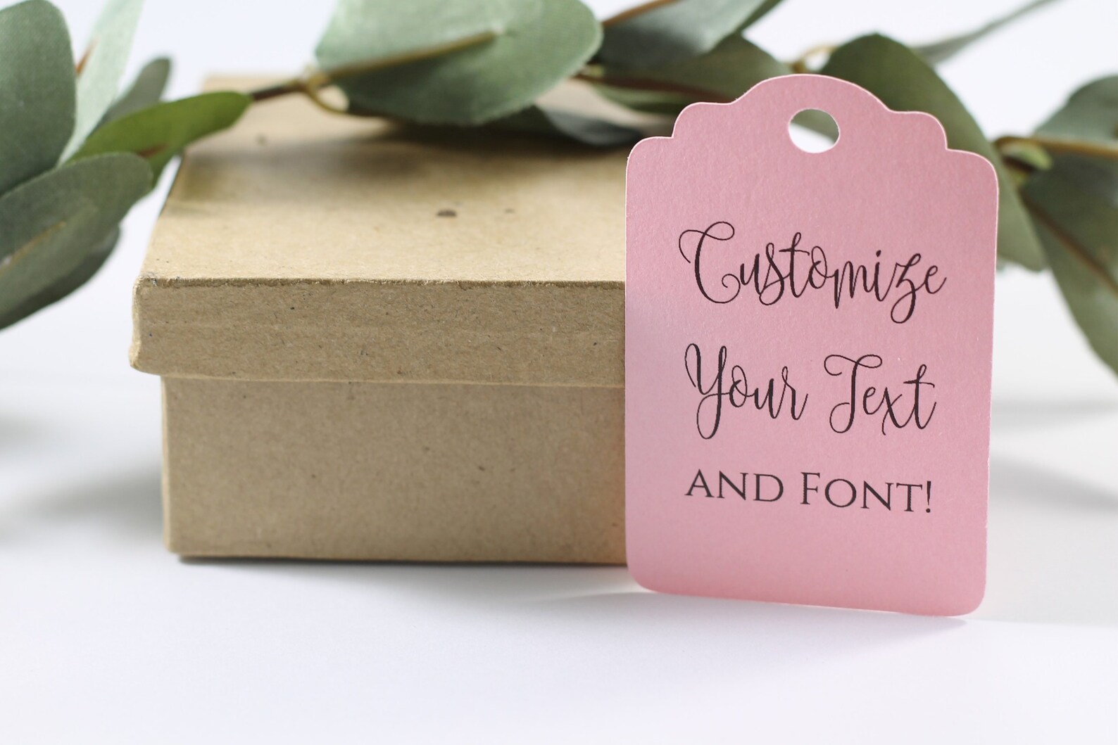 Custom Light Pink Gift Tags Personalized Pink Wedding Favor - Etsy