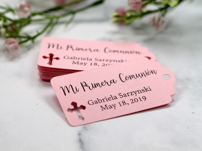 Mi Primera Comunion Tags Custom Small Thank You Tags - Etsy