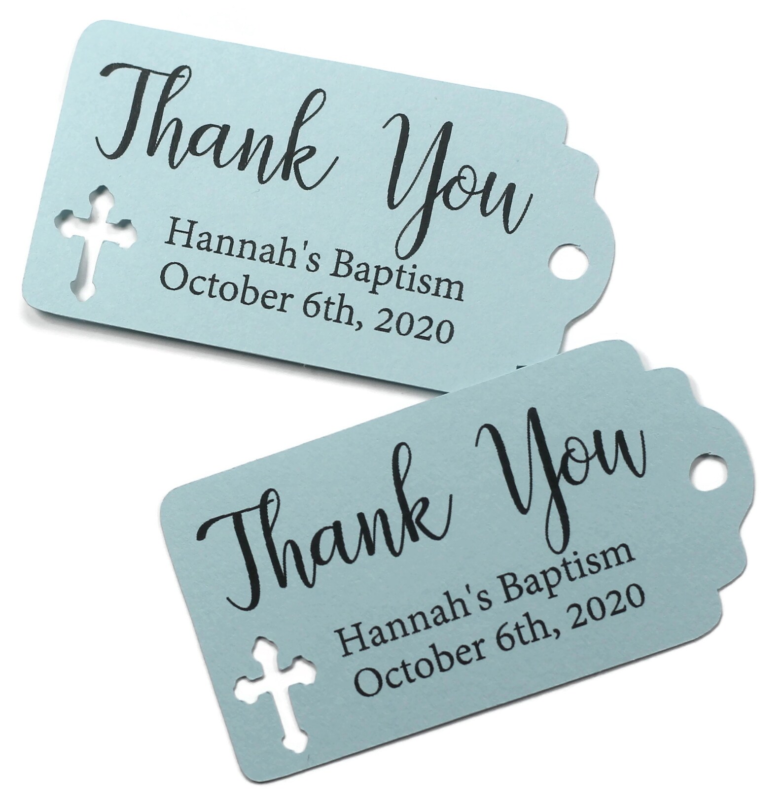 Pink Christening Tags Thank You Tags for Confirmation - Etsy