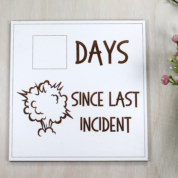 Days Since Last Incident Sign - Etsy