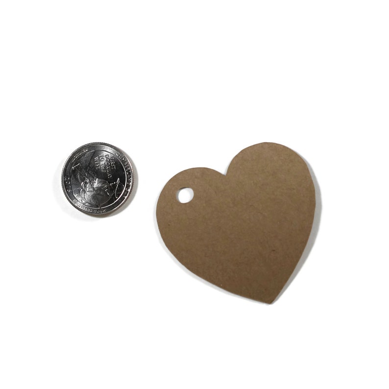 Custom Heart Shaped Tags Kraft Heart Tags Bridal Shower - Etsy