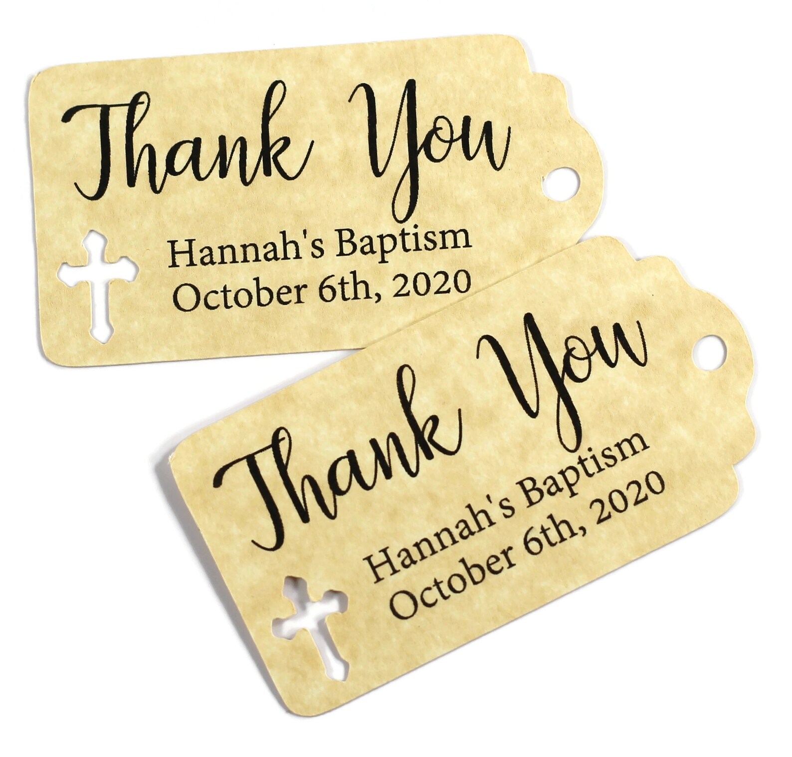 Pink Christening Tags Thank You Tags for Confirmation - Etsy