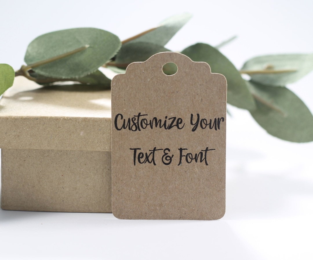 Custom Kraft Tags - Kraft Brown Favors - Merchandise Tags - Price Tags ...