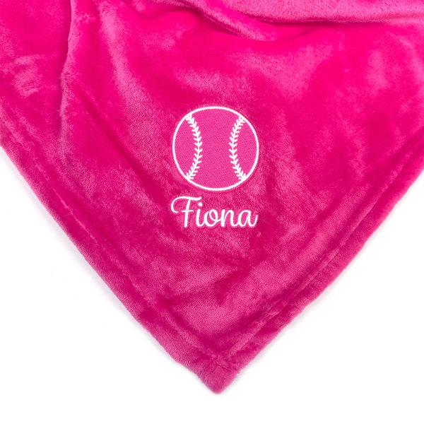 Softball Blanket Personalized - Etsy