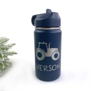 Personalized Tractor Kid's Travel Cup, Tractor Design, Tractor Tumbler ...