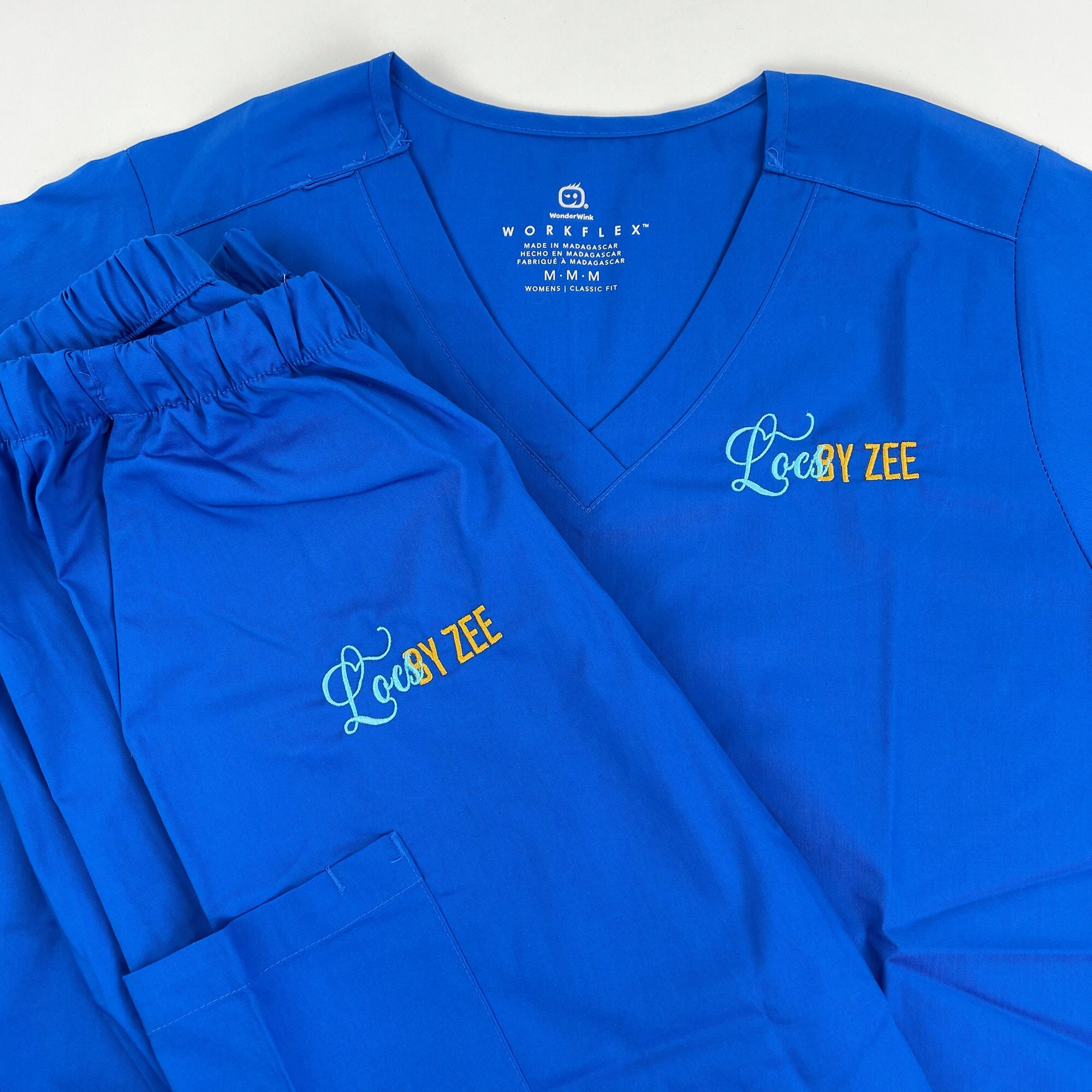 Personalized Embroidered Work Scrubs, Custom Medical Scrubs, Company ...