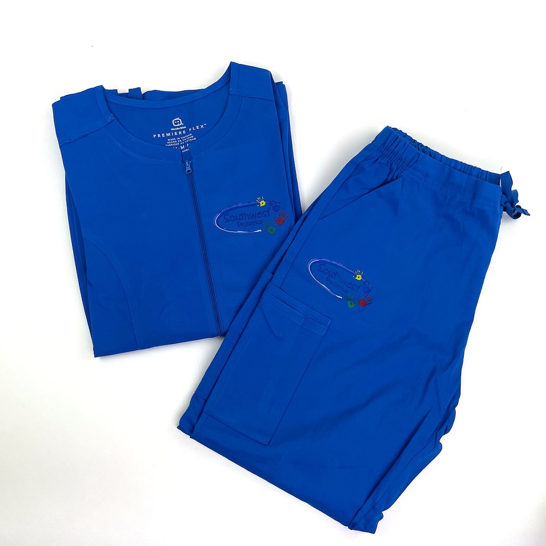 Personalized Embroidered Work Scrubs Custom Medical Scrubs - Etsy
