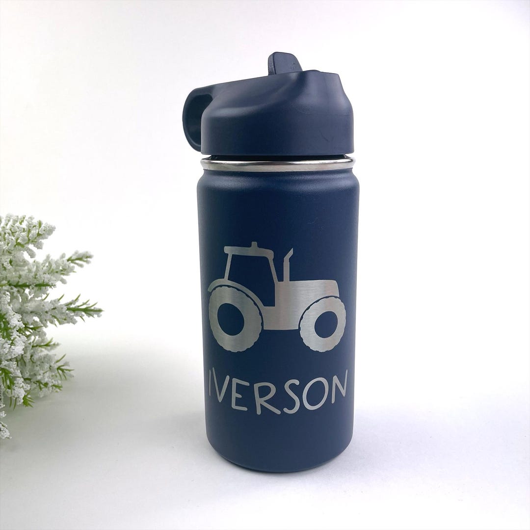 Personalized Tractor Kid's Travel Cup, Tractor Design, Tractor Tumbler ...