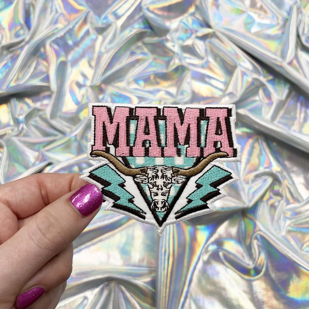Western Mama Embroidered Patch, Iron on Patch, Mama Patch, Cute Patches ...