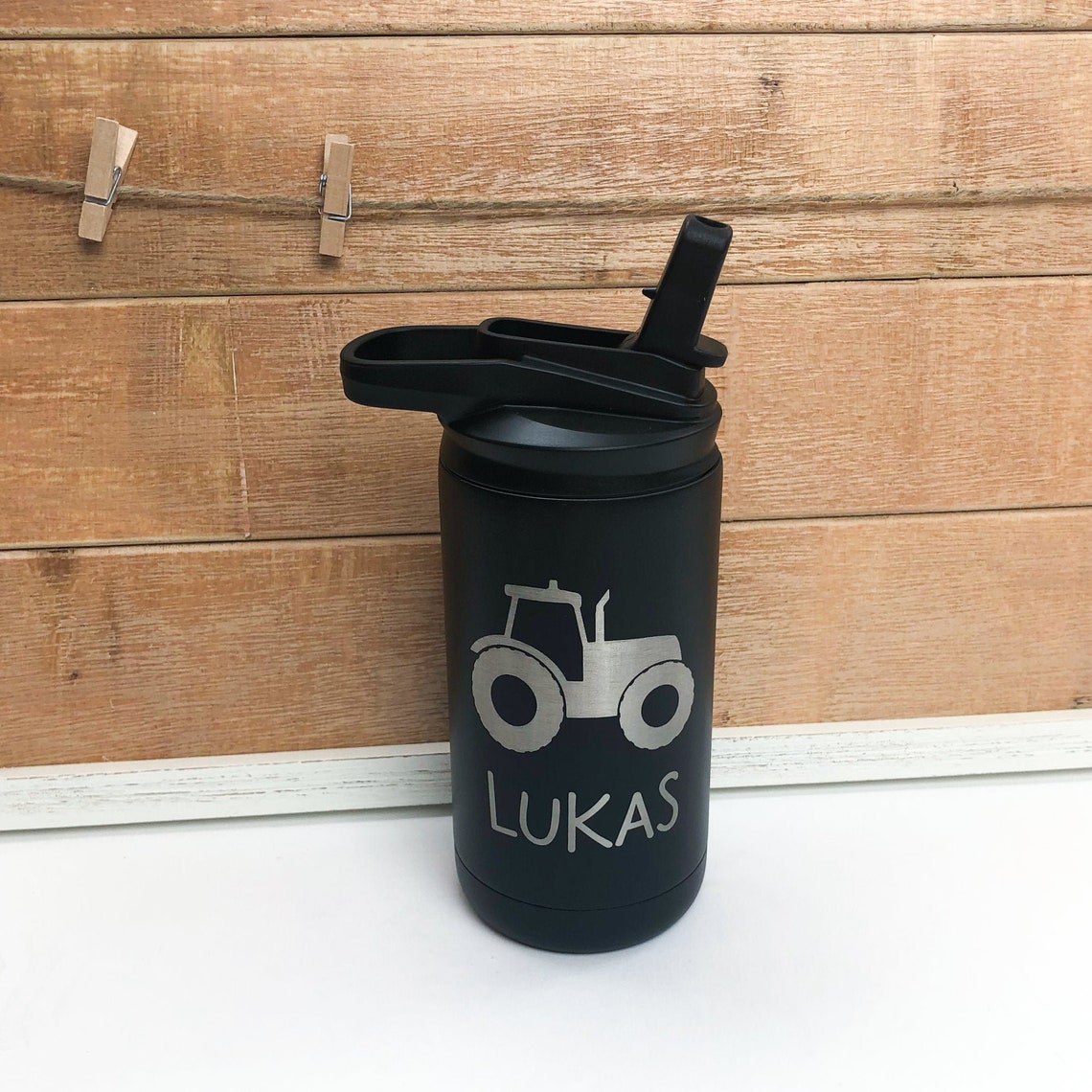 Personalized Tractor Kid's Travel Cup Tractor Design | Etsy