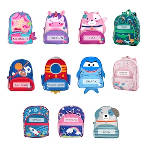 Personalized Kids Backpack, Preschool Backpack, Embroidered Name ...