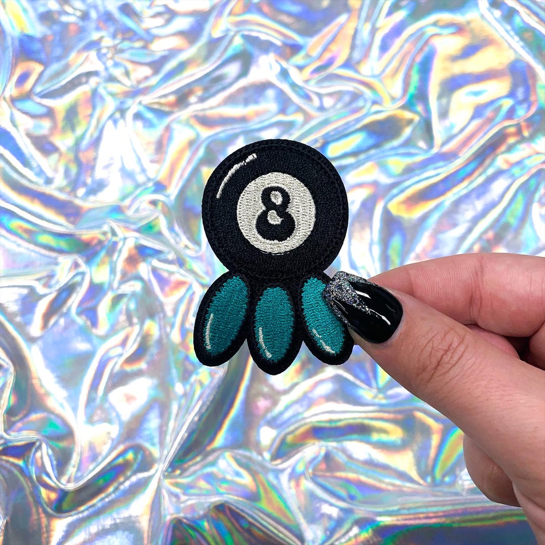 8 Ball Turquoise Patch, Cute Patches for Hats, Trendy Patches, Iron on ...