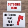 Mailbox Flag Replacement - Outgoing Mail Pickup Notification Sign ...