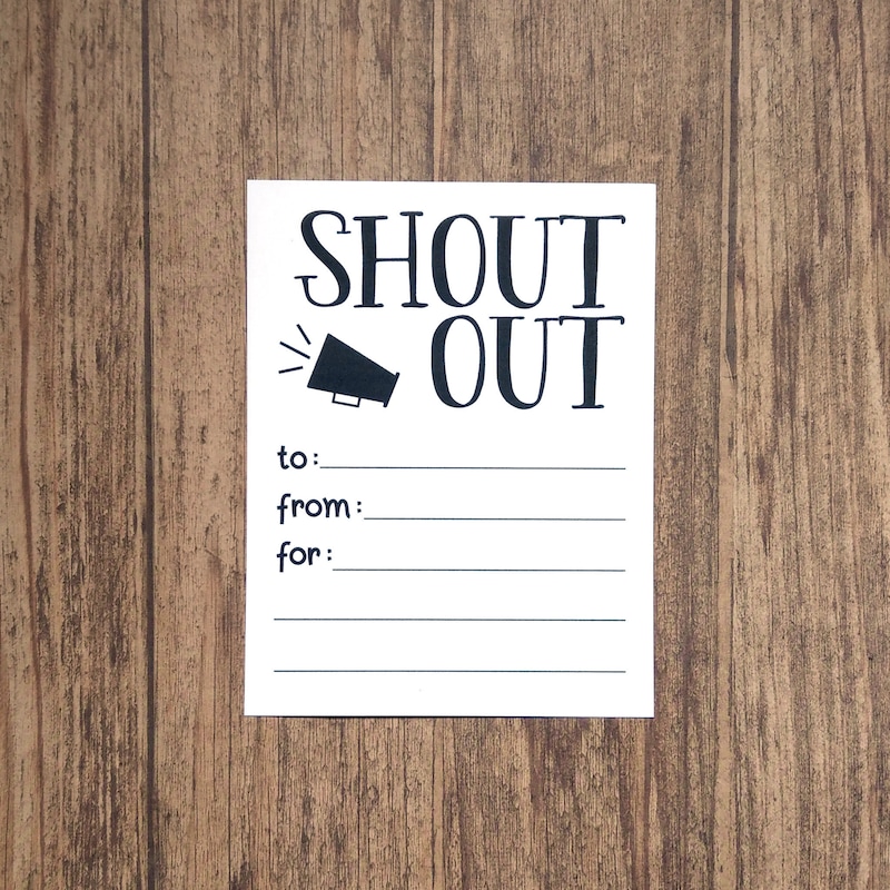 Shout Out Cards - Etsy