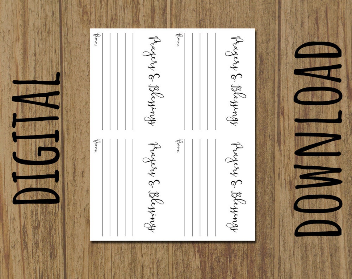 Prayers & Blessings Cards Printable PDF DIY Instant Download - Etsy