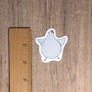 Cute Chickens Vinyl Stickers - Water Resistant Illustrated Chicken ...
