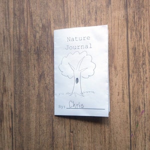 Printable Mini Nature Journal Forest School Homeschool - Etsy
