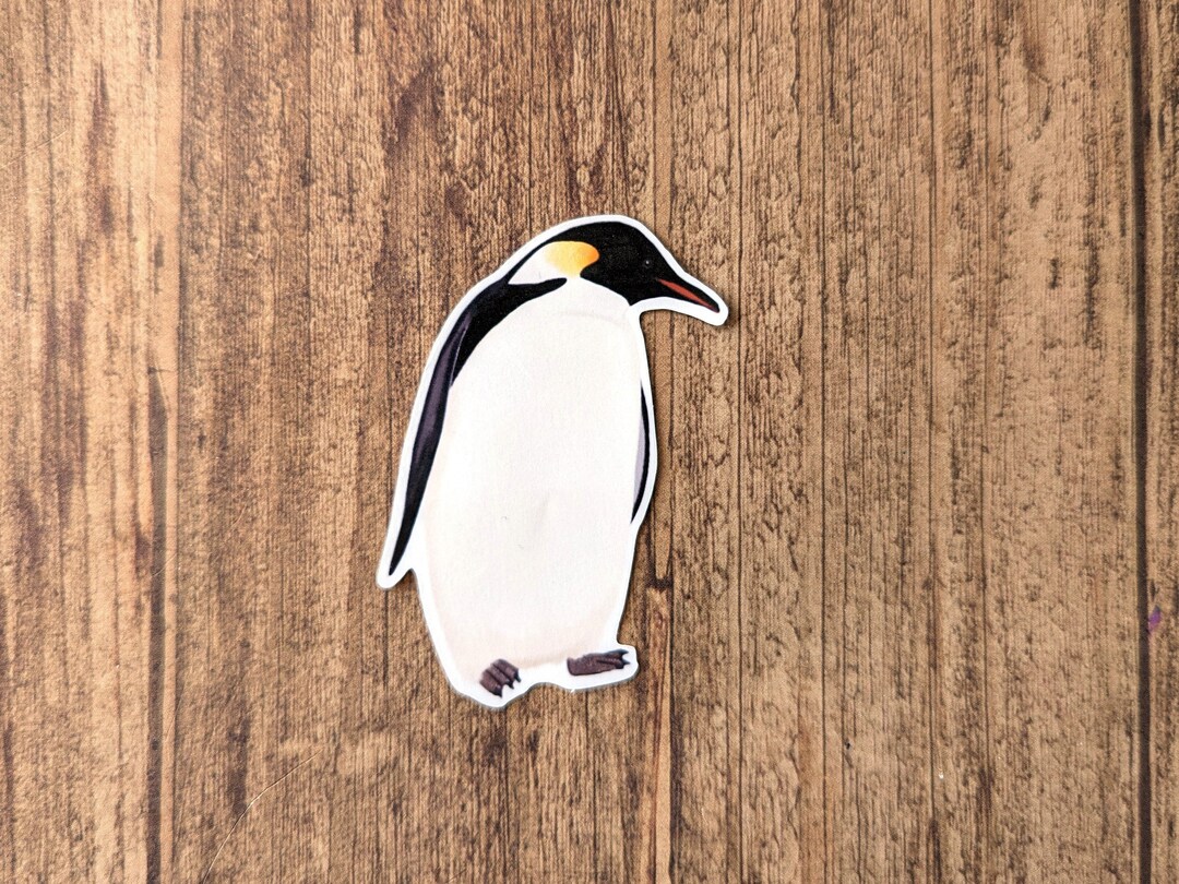 Emperor Penguin Vinyl Sticker - Water Resistant Laptop Decal - Etsy