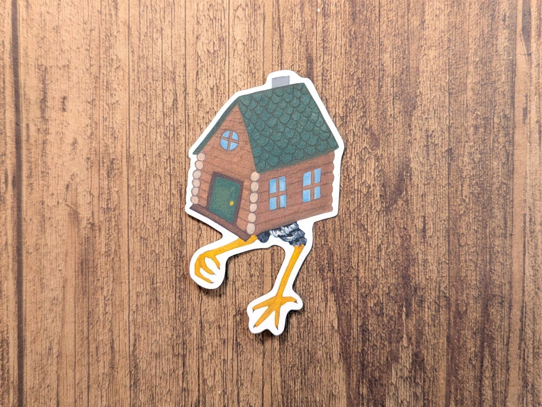 Baba Yaga Hut - Vinyl Sticker - Water Resistant Decal - Etsy