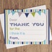 Fill in the Blank Thank You Cards 10 Pack - Boy Birthday Thank You ...