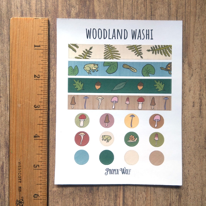 Woodland Sticker Set Combo - Walk in the Woods Stickers and Washi - Etsy