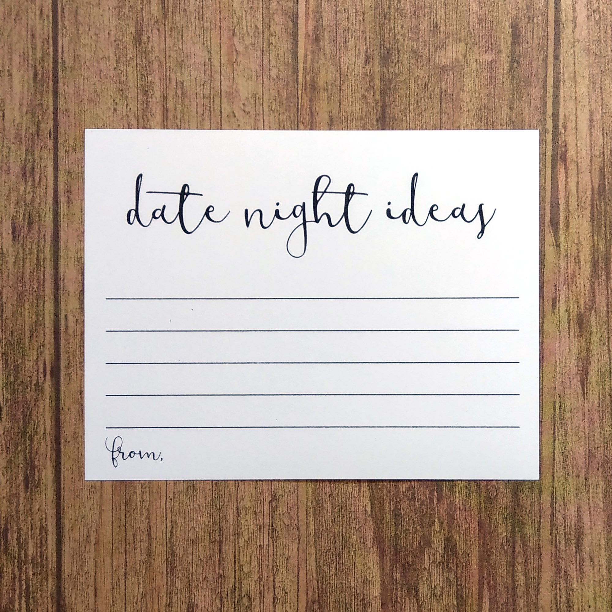 Date Night Ideas Cards For Date Night Box Wedding Advice | Etsy
