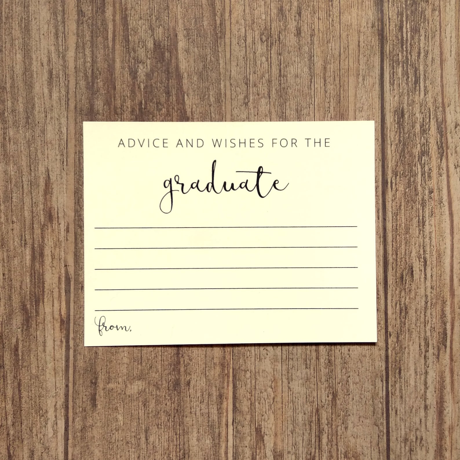 Advice and Wishes for the Graduate Cards for Graduation - Etsy
