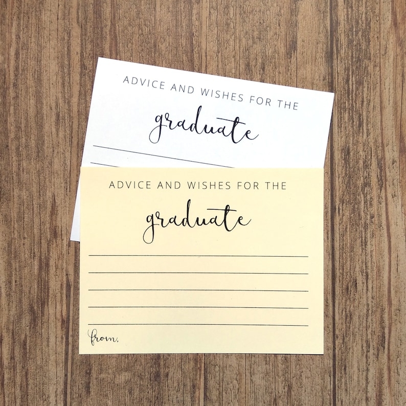 Advice and Wishes for the Graduate Cards for Graduation - Etsy