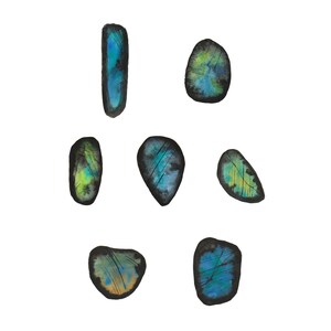 Labradorite Watercolor Illustration 5x7 Wall Art Print - Crystal Lover ...