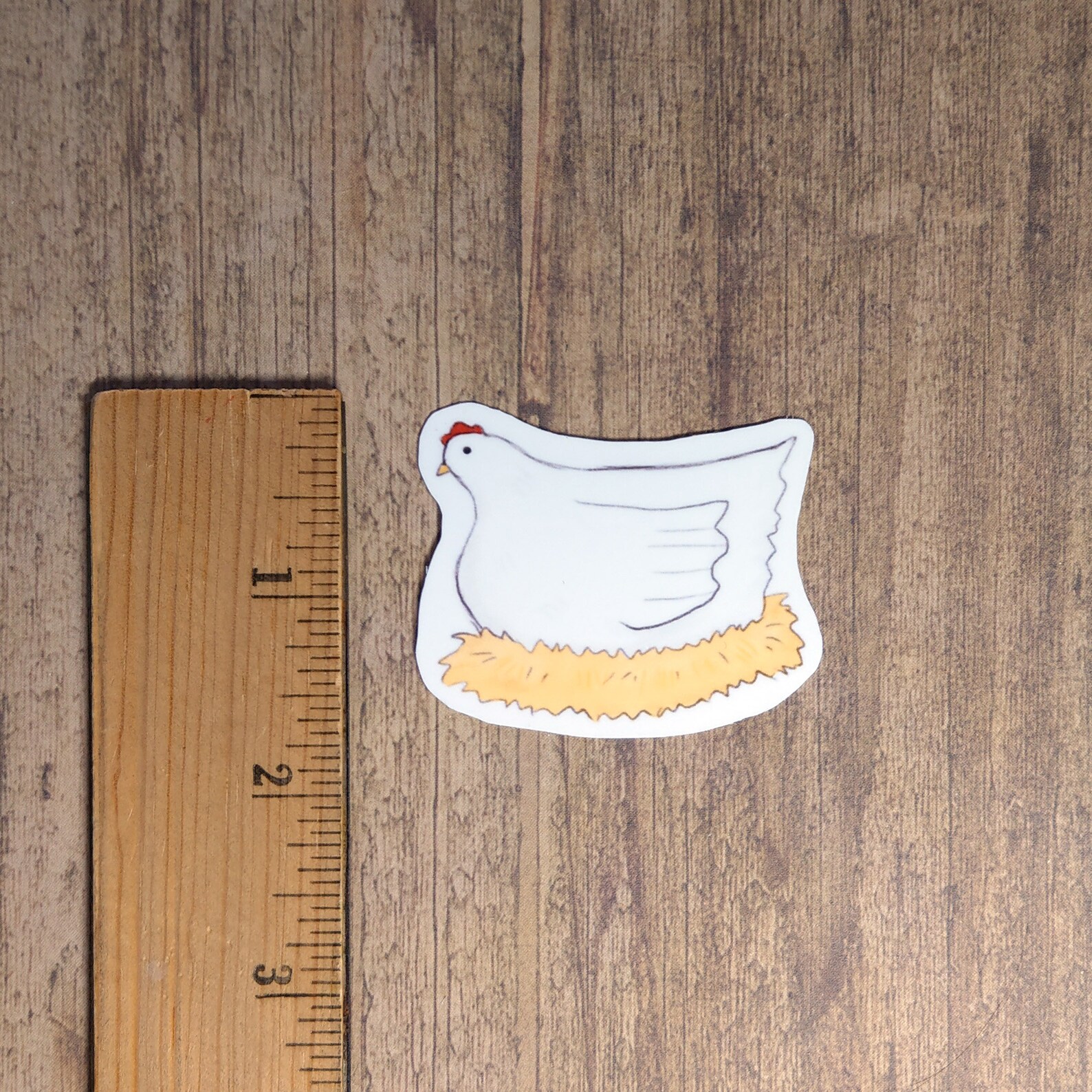 Cute Chickens Vinyl Stickers - Water Resistant Illustrated Chicken ...