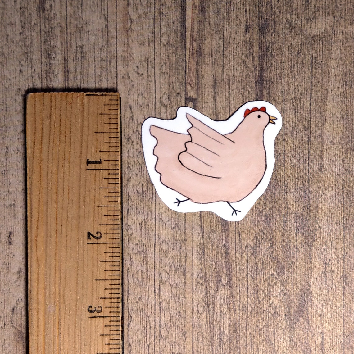 Cute Chickens Vinyl Stickers - Water Resistant Illustrated Chicken ...