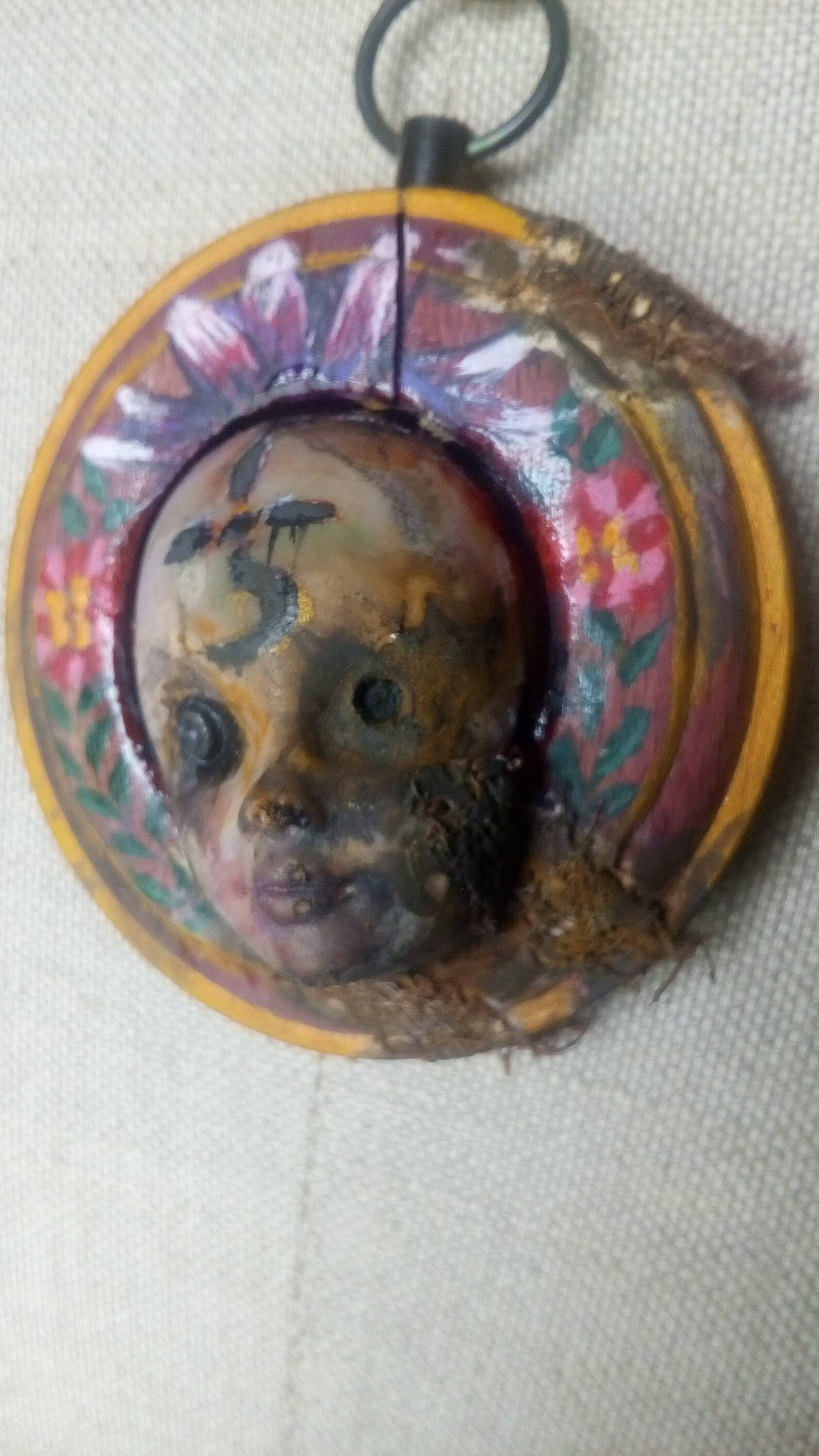 ODD DOLL CHAIN Cross of Confusion Weird Dollykei Wooden Odditie Painted ...