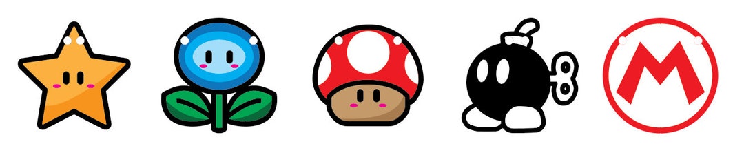 Mario Party Banner Svg, Happy Birthday, Feliz Cumpleaños, Super Mario ...