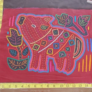 1900 8297 Mola Hand Made Original Imported From Panama One of a Kind - Etsy