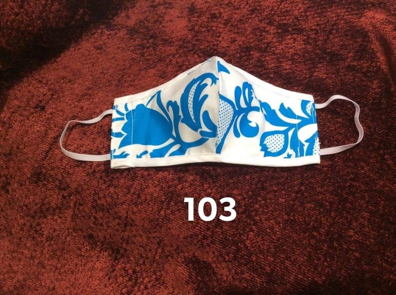 Face mask pollera Panama print panamanian tapabocas face cover | Etsy