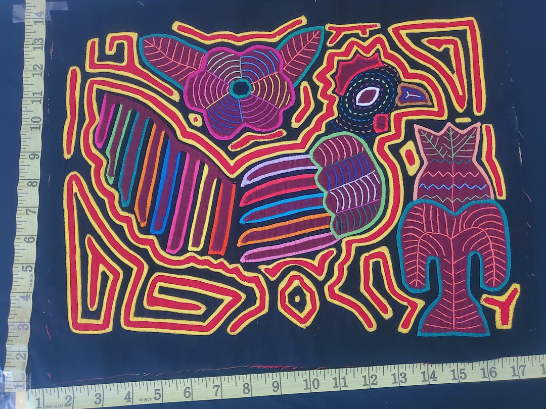 1900 0012 Mola Authentic Embroidery Hand Made One of a Kind Unique - Etsy