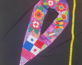 Graduation Stole Mola Handmade Panama Flag - Etsy