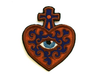 Sacred Heart Patch | Etsy