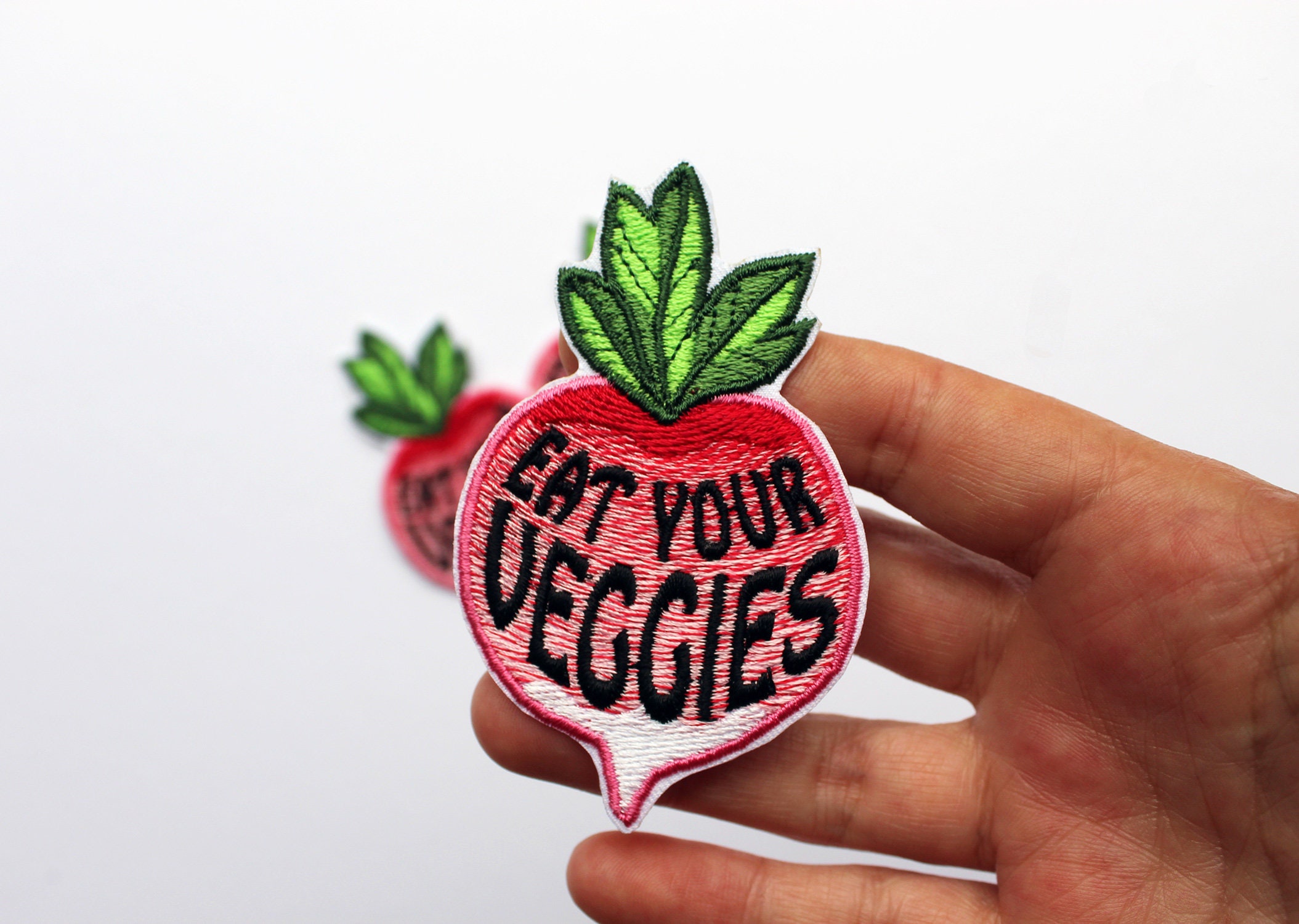 Eat Your Veggies Embroidered and Iron on Patches for Jackets - Etsy ...