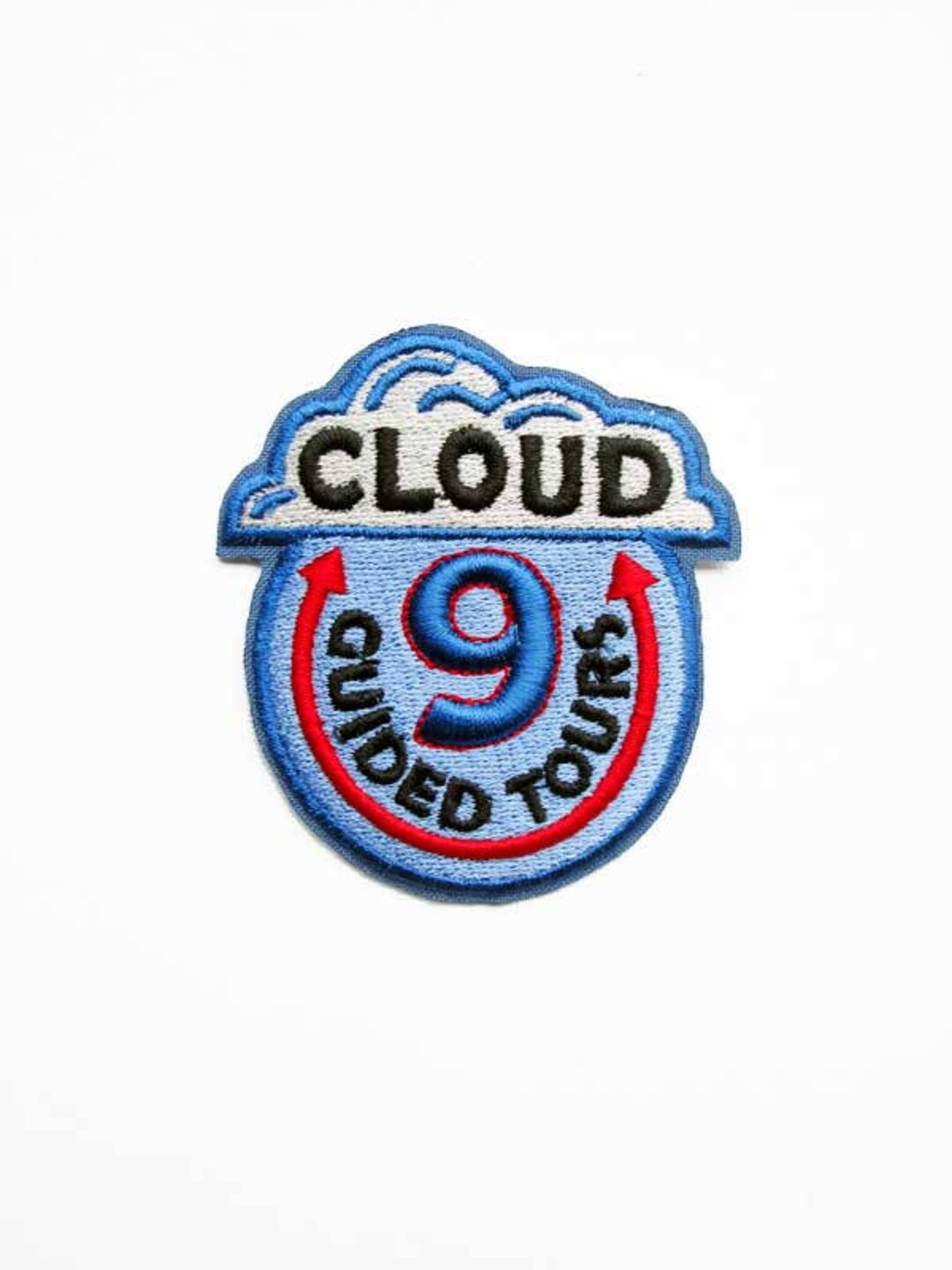 Cloud 9 Tours Embroidered Patch, Iron on Patch, Cloud Nine, Cloud Patch ...