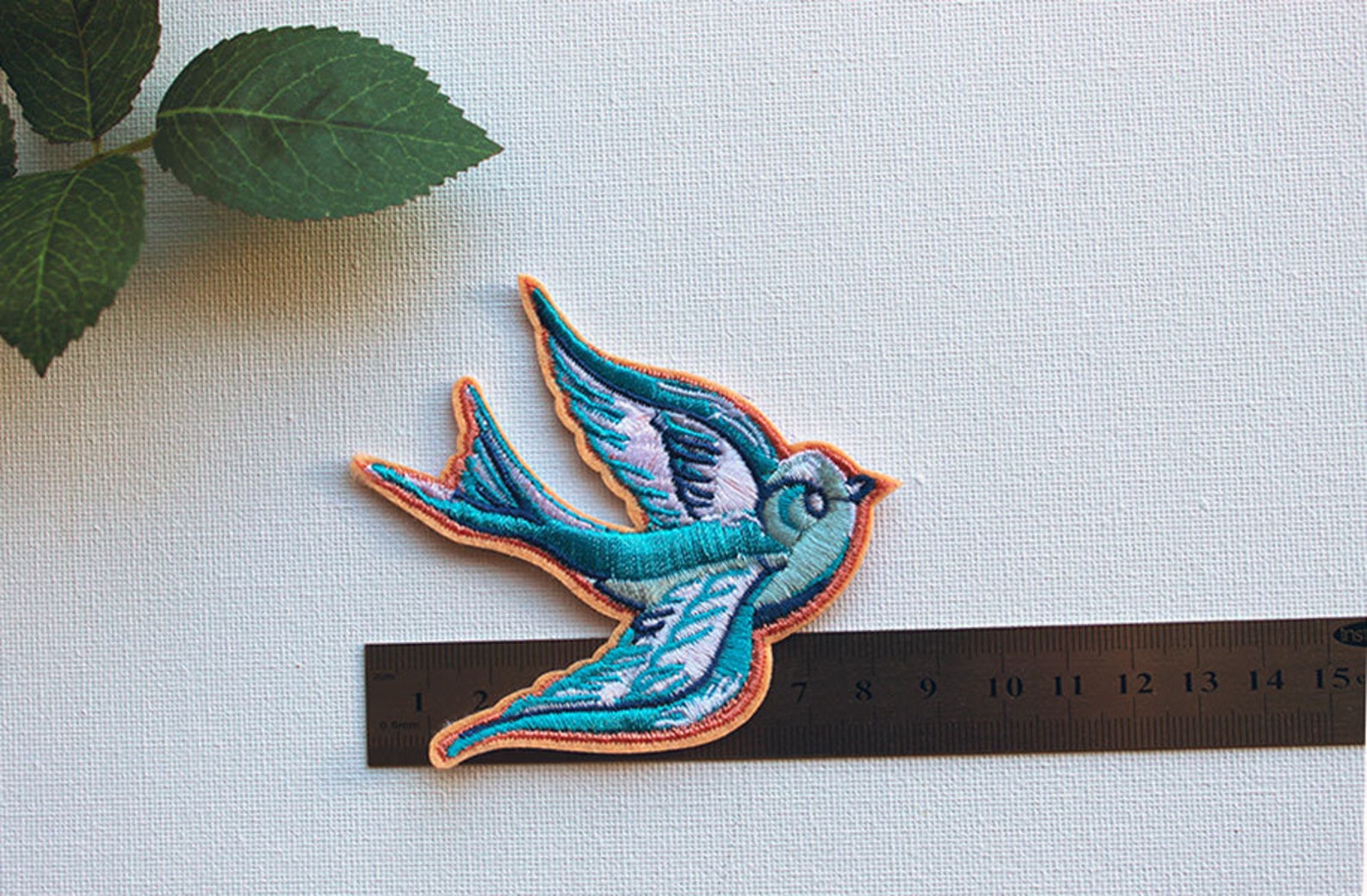 Blue Bird Embroidered Patch Iron on Patches for Jackets Blue | Etsy