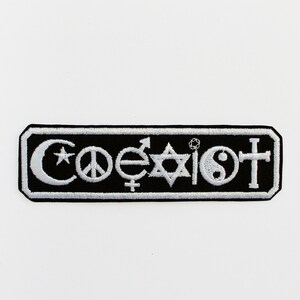 Coexist Embroidered and Iron on Patches for Jackets, Anti ...