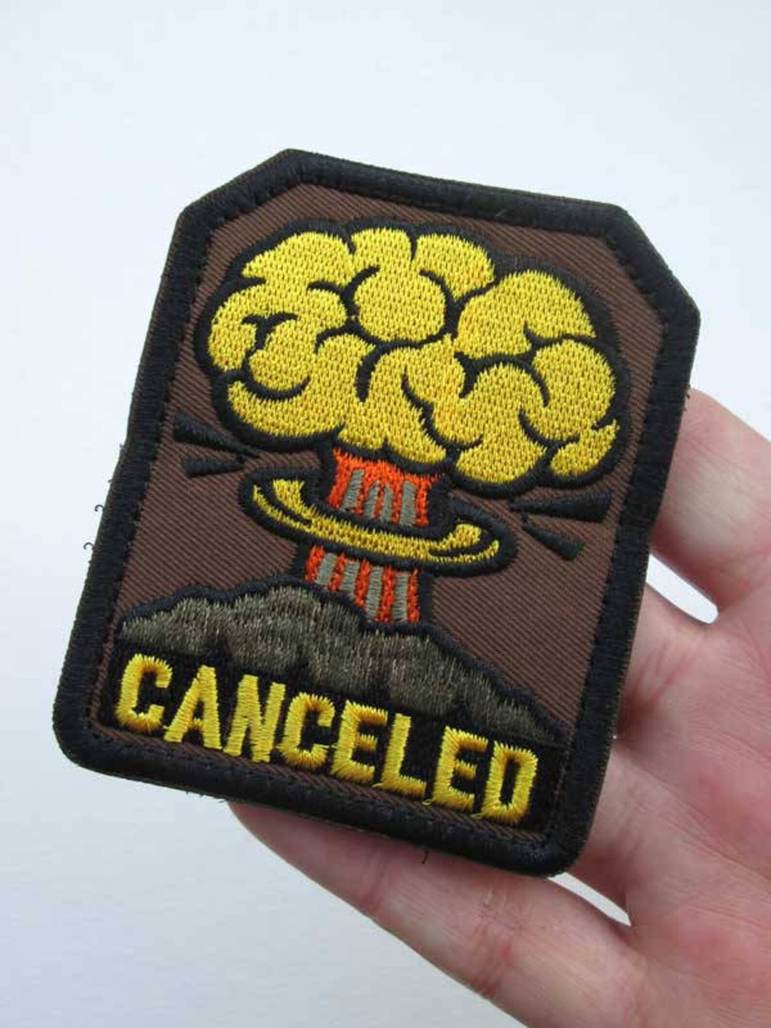 Canceled Nuke Embroidered Patch No Nukes Nuclear Bomb - Etsy