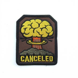 Canceled Nuke Embroidered Patch, No Nukes, Nuclear Bomb, Nuclear Test ...